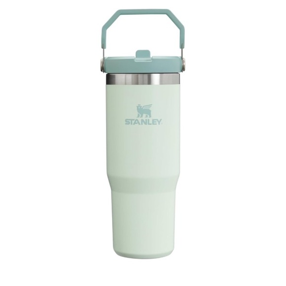 Stanley | Kitchen | Stanley White And Teal Tumbler Almost Brand New ...